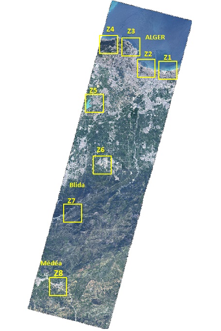 Le littoral Algérois, la plaine de la Mitidja et la région du Titteri ...